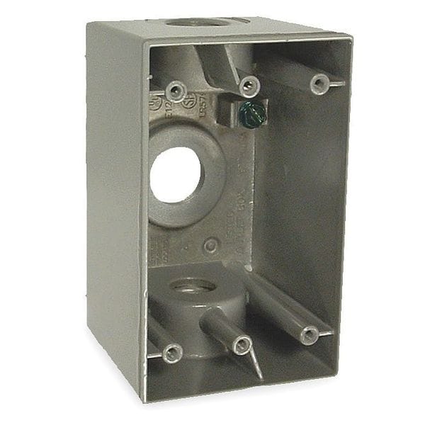 BELL Weatherproof Box,1/2 in Hub,3Inlet (5385-0) | Zoro