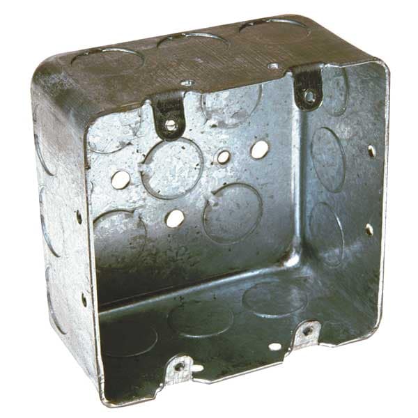 Raco Electrical Box, 30.3 cu in, Handy Box Type, 2 Gangs, Galvanized ...