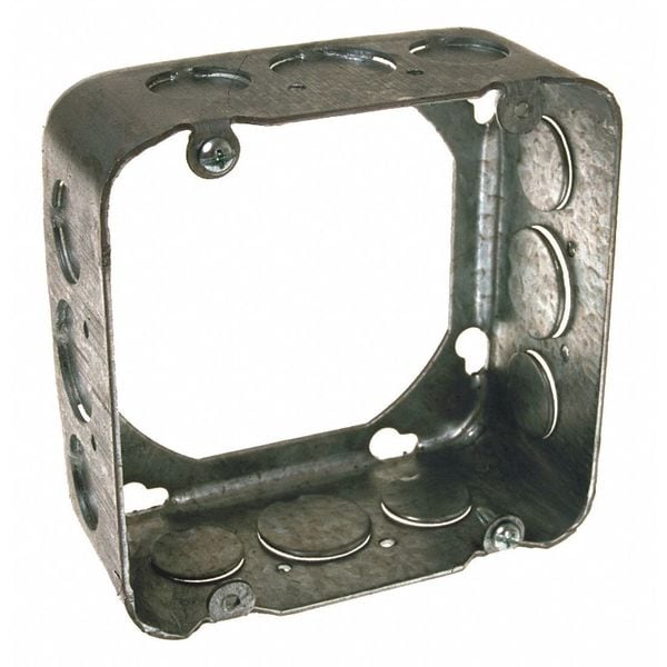 Raco Extension Ring, 2 Gangs, Galvanized steel, Square Box Type 262 | Zoro