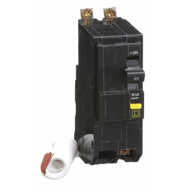 Square D QOB220GFI 2P GFCI Bolt On Circuit Breaker 20A 120/240VAC ...