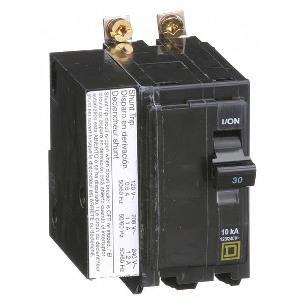 SQUARE D 30A, 2 pole Miniature Circuit Breaker, QO, 120/240V AC ...