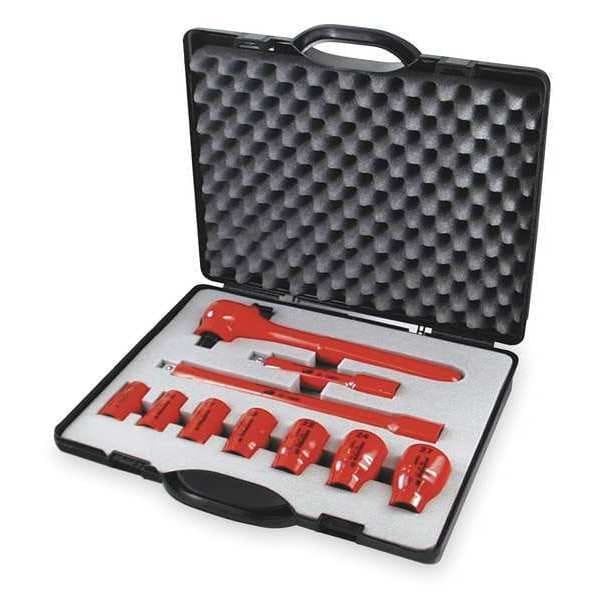 Knipex Insulated Socket Wrench Set, 10 pc. 98 99 11 S6 | Zoro