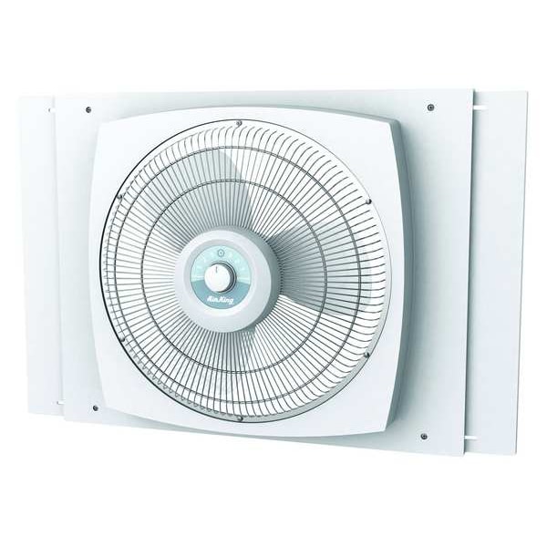 Air King Window Fan W/ 16 in Blade Dia, 22 in H, 3 Speeds, 120V AC, 7 ...