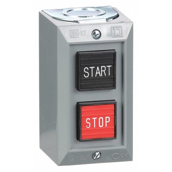 Square D Push Buttn Cntrl Station, Start/Stop, 30mm 9001BG201 | Zoro
