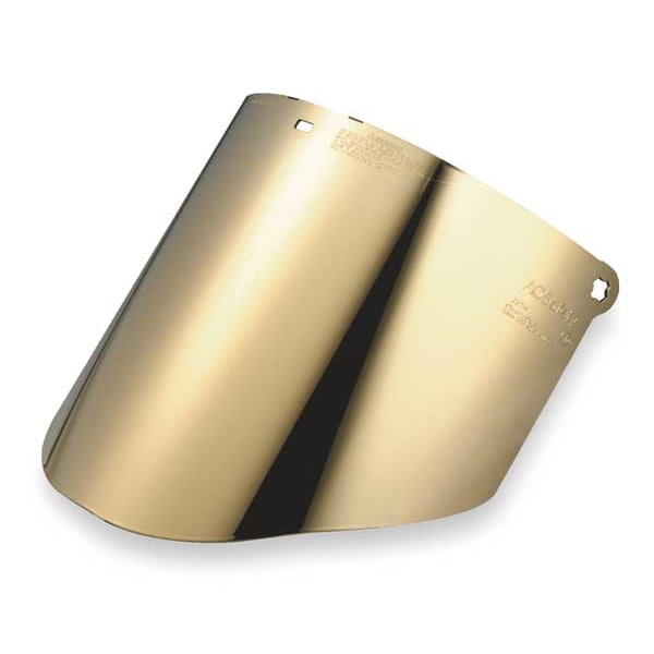 3M Face Shield Visor, Green Visor, 9" Height, Uncoated Lens, Gold 82603 ...