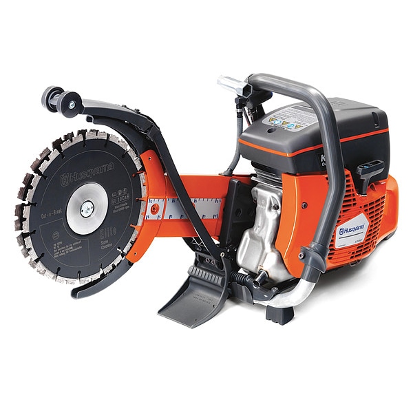 Husqvarna 9" Cut-n-Break Power Cutter/Saw, 16" Cut Depth, Wet, 5.0hp 2 ...