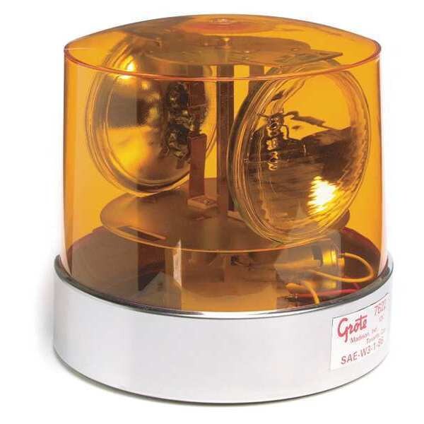 Grote Strobe Light, Amber, Perm, Sealed Beam 76223 | Zoro