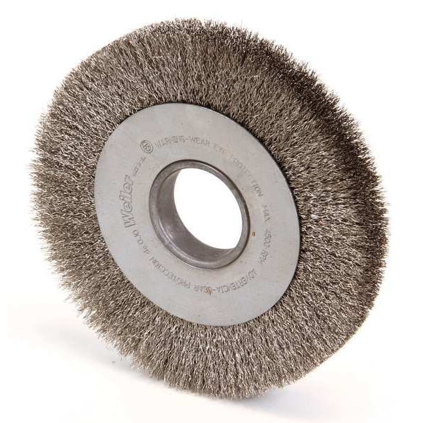 Weiler Wire Wheel Wire Brush, Arbor, 8", 1" W 97428 | Zoro