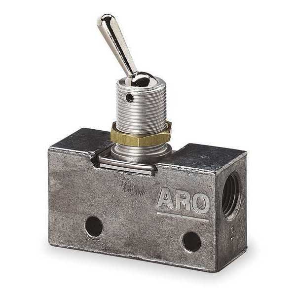 Aro Manual Air Control Valve, 3-Way, 1/8in NPT 223-C | Zoro