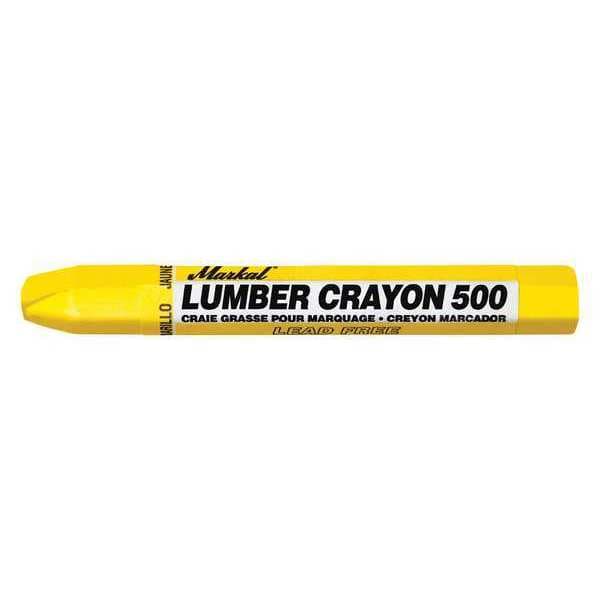 Markal Lumber Crayon, Large Tip, Bright Yellow Color Family, Clay, 12 ...