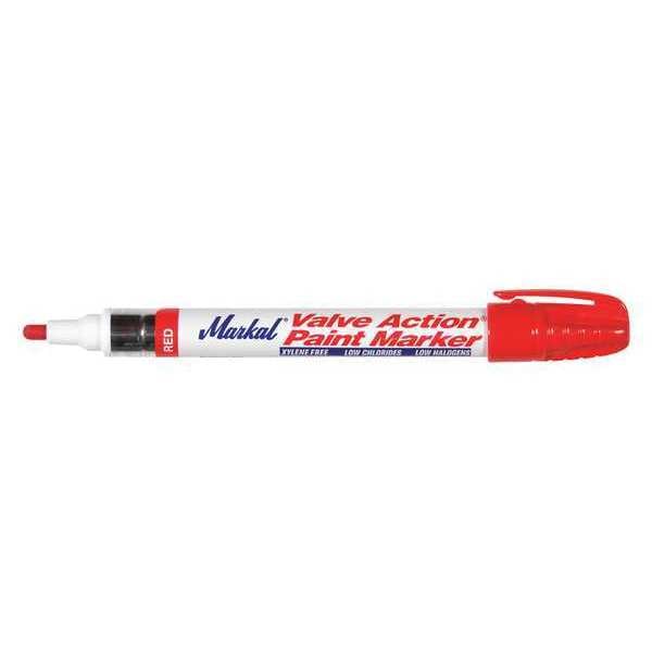 Markal Paint Marker, Medium Tip, Red Color Family, Paint 96822 | Zoro