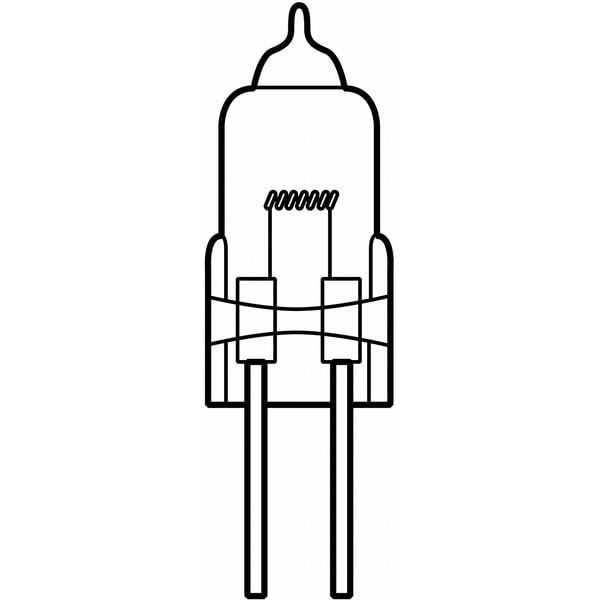 Current GE LIGHTING 100W, T3 Miniature Halogen Light Bulb Q100T3/24V/CL ...