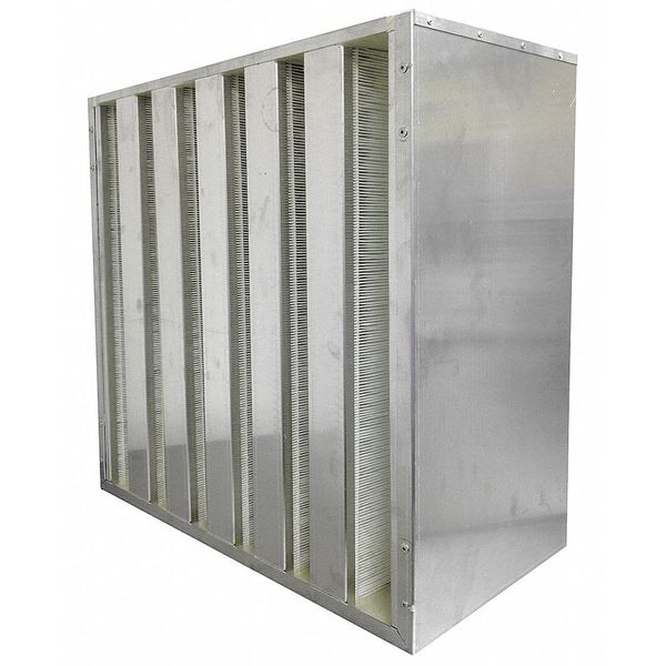 Air Handler Microfiber HEPA Air Filter, 12x24x24" 2GHG7 | Zoro