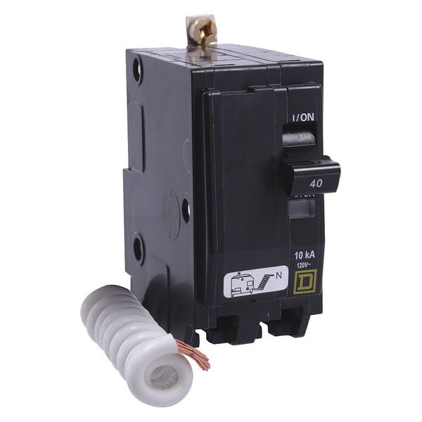 SQUARE D 40 A, 2 pole Miniature Circuit Breaker, QOB, 120V AC, - QOB240SWN