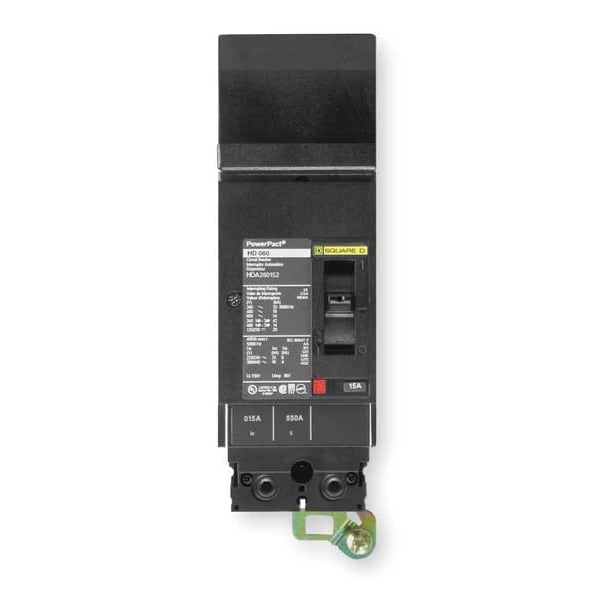 SQUARE D 150A, 2 pole Molded Case Circuit Breaker, POWERPACT J, 600V AC, - JGA261502