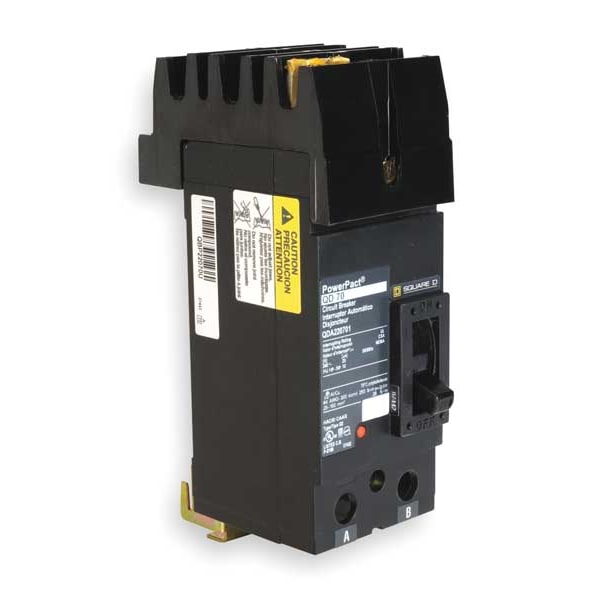 SQUARE D 150A, 2 pole Molded Case Circuit Breaker, POWERPACT Q, 240V AC, - QDA221502