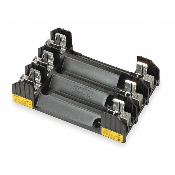Eaton Bussmann Fuse Block, K5, H UL Class, 3 Poles, Box Lug H60030-3CR ...