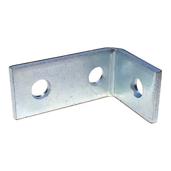 Zoro Select Channel Angle Bracket, Silver V323EG | Zoro