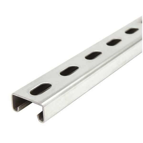 Zoro Select Single Channel Strut, Slotted, 304 Stainless Steel ...