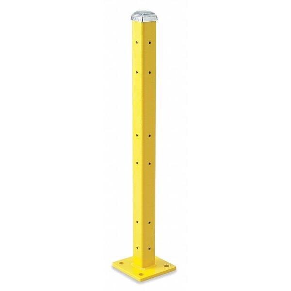 Steel King Guard Rail Post, Triple High Universal TCUMDYW | Zoro