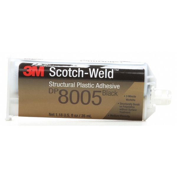 3M Structural Plastic Adhesive, 12 PK DP8005 | Zoro