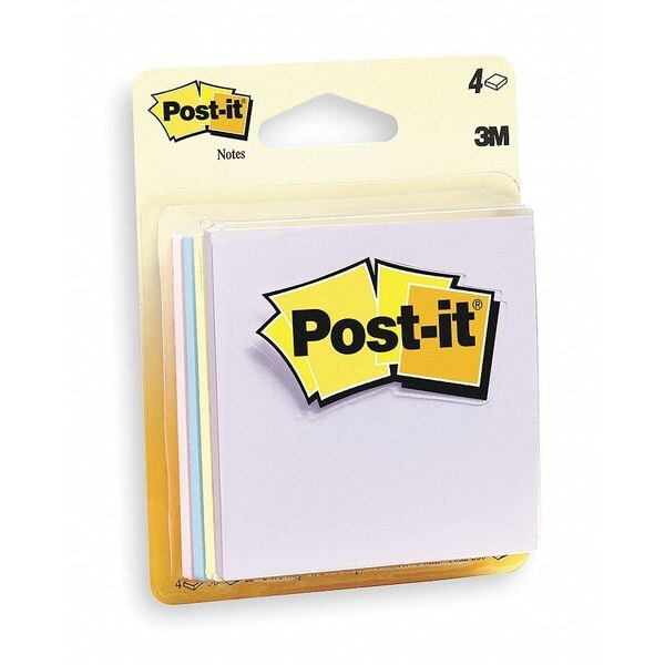 Post-It Sticky Notes, 3 x 3 In., Assorted, PK48 5401 | Zoro