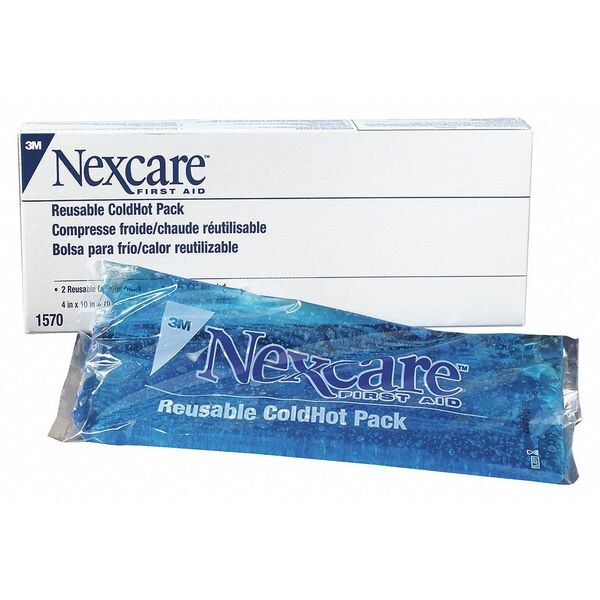 Nexcare Reusable Cold/Hot Pack, Blue, PK10 1570 | Zoro