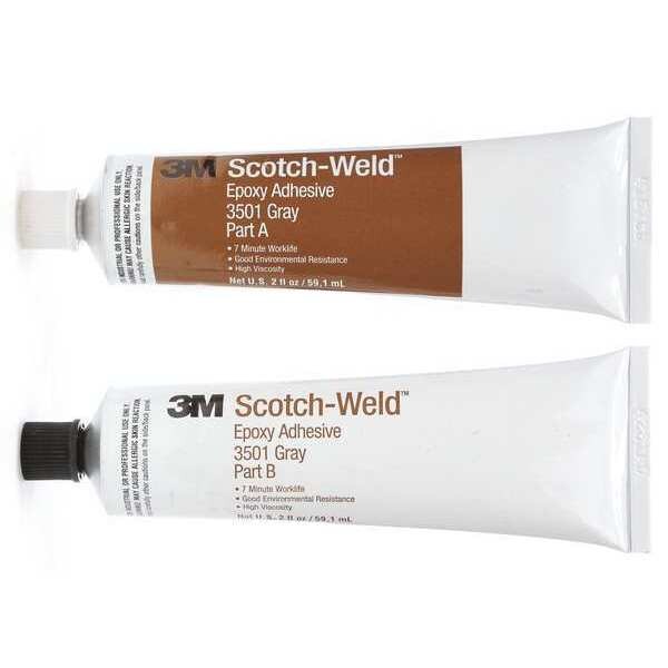 3M Gray Scotch-Weld Epoxy Adhesive, 2 oz. Kit, PK6 3501 | Zoro