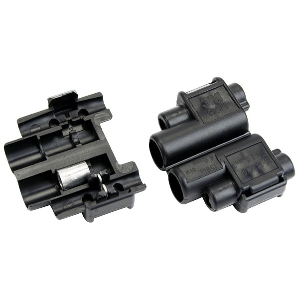 3M Insulation-Displacement Wire Connector, 10 AWG Max, 1 Port, Black ...