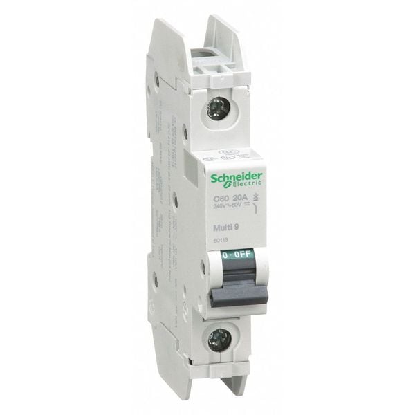 SCHNEIDER ELECTRIC 20, 1 pole Miniature Circuit Breaker, 601, 120 ...