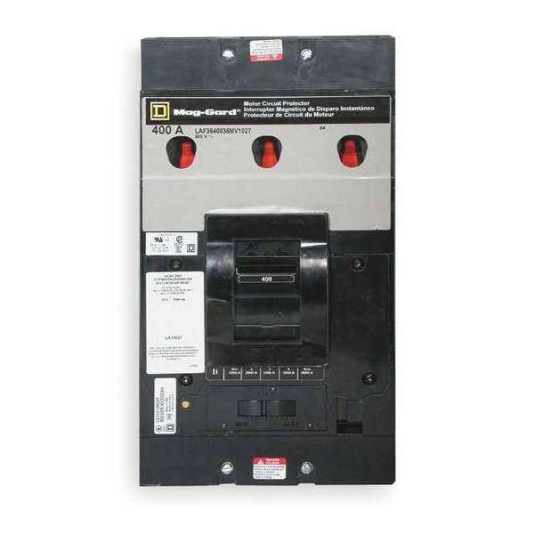 Square D Molded Case Circuit Breaker, LAL Series 400 A, 3 Pole, 600V AC ...