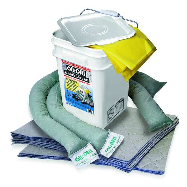 Oil-Dri Sorbents, Universal, White, Polyethylene L90435 | Zoro