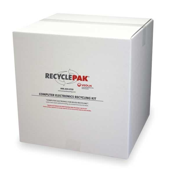 Recyclepak Electronics Recycling Kit, 22x22x22In SUPPLY-061 | Zoro