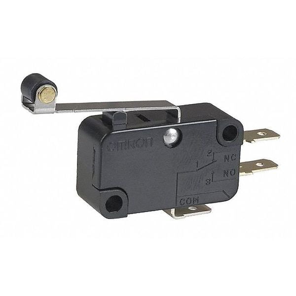 Omron Miniature Snap Action Switch, Hinge Roller, Lever Actuator, SPDT, 15A @ 240V AC Contact ...