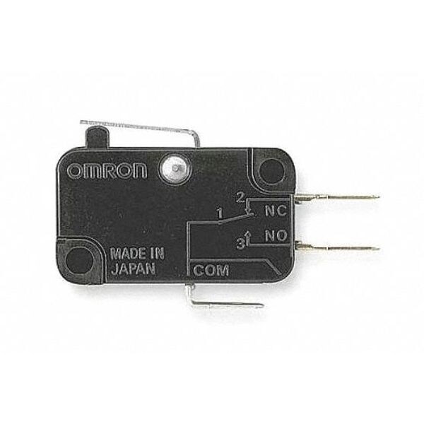 Omron Miniature Snap Action Switch, Hinge, Lever Actuator, SPDT, 10A @ 240V AC Contact Rating V ...