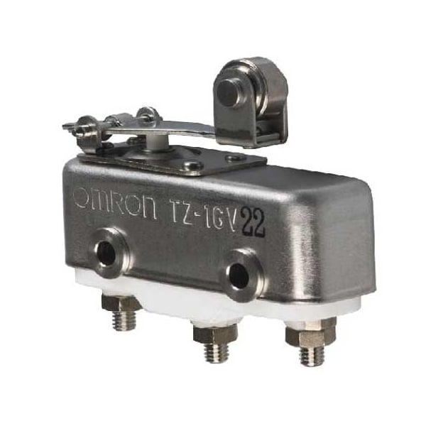Omron Snap Action Switch, Hinge Roller, Lever, Short Actuator, SPDT, 1 A @ 240 V AC Contact ...