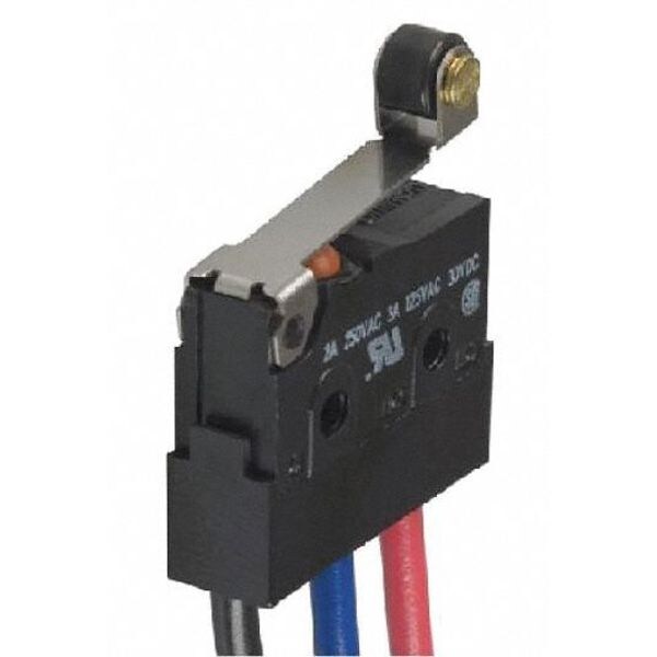 Omron Miniature Sealed Snap Action Switch, Hinge Roller, Lever Actuator ...