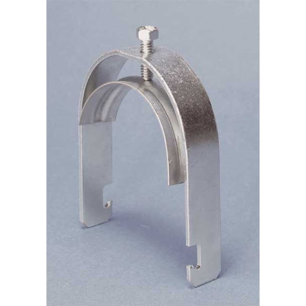 Nvent Caddy Conduit Clamp, 4 In EMT, Silver SCH72B | Zoro