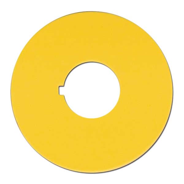 Omron Blank Legend Plate, Round, Yellow A16Z-5070 | Zoro