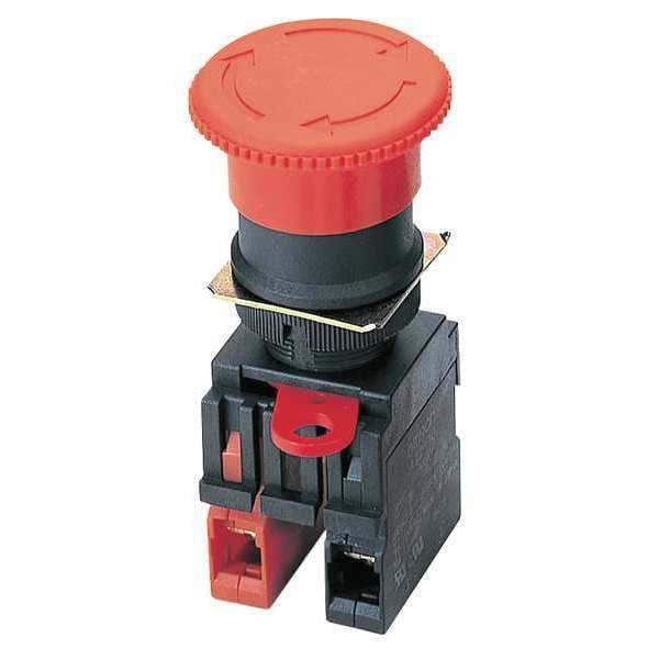 Omron Emergency Stop Push Button, 22 mm, 2NC, Red A22E-M-02 | Zoro