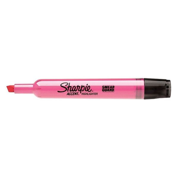 Sharpie Smear Guard Highlighter, Chisel Tip Fluorescent Pink PK12 ...