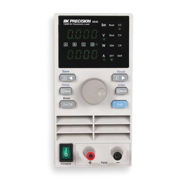 B&K Precision Electronic Load, 0 to 60 V, 1 mA to 30 A 8540 | Zoro