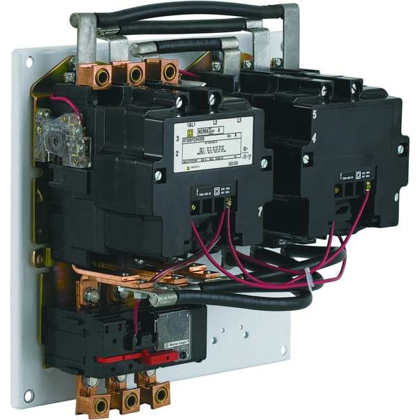 Square D NEMA Magnetic Motor Starter, Reversing, 1NO, 120V AC, 3 P ...