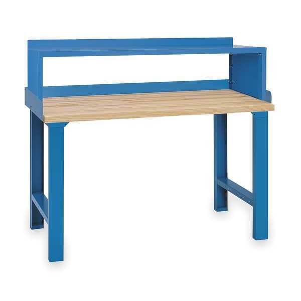 Lista Workbench with Riser, Butcher Block, 72 in W, 35 1/4 in Height ...