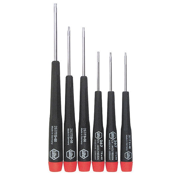 Wiha Precision Screwdriver Set, Torx(R), 6 pcs. 26790 | Zoro