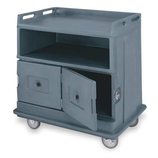 Cambro Beverage Service Cart, Poly, Gray EAMDC24F191 | Zoro