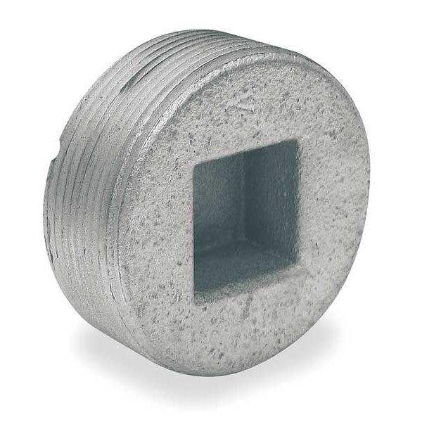 Hubbell Killark Haz Loc Plug, 2 in, Threaded, Iron, Galvanized, Gray ...