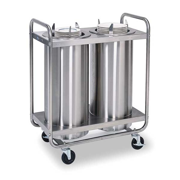 Lakeside Adjustable Non-Heated 2-Stack Plate Dispenser;Fits Plates 8-3/ ...