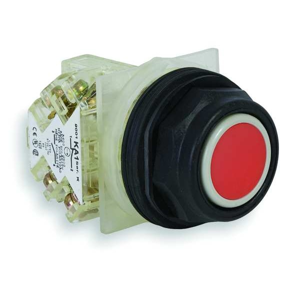 Schneider Electric Push Button Operator, Flush, Momentary Action, Not Applicable Release, Non ...
