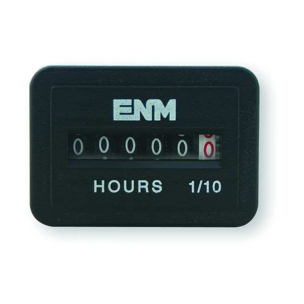 Enm AC Hour Meter II, Electrical, Rectangular T51D4 | Zoro